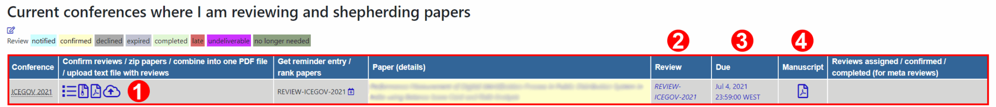Tutorial: submitting a review in EDAS – ICEGOV 2025